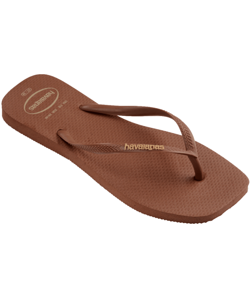 Havaianas Slim Square Logo Pop Up Flip Flops | Havaianas Indonesia Official